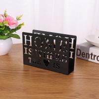 China Dinner Restaurant Metal Tissue Holder Eco - Friendly for sale