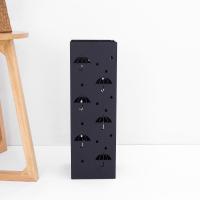 China Custom Color Metal Umbrella Stand Holder Iron Square Umbrella Basket Powder Coated for sale