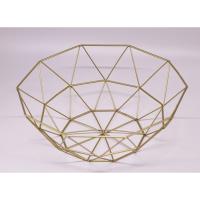 China Furnishing ODM Metal Wire Fruit Basket 1pc/Opp Bag for sale