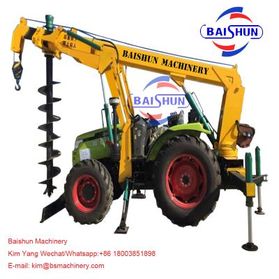 China Multi Functional Telegraph Pole Erection Machine For Sub Contractor 100-2000MM for sale