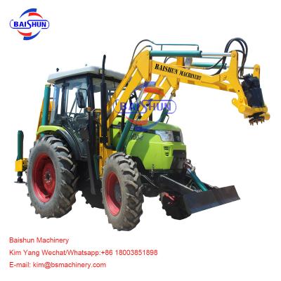 China Wire Rod Tractor Mounted Post Hole Digger / Large Pole Drilling Equipment for sale