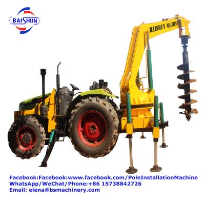China Hydraulic Vibrating Pile Driver Pole Erection Machine With 150-2000mm Drilling Diameter for sale