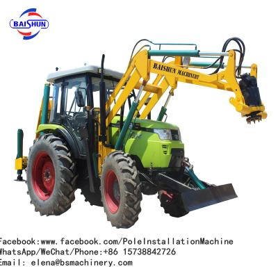 China Crane Mounted Truck Mounted Post Hole Digger / Pile Tractor Mounted Hole Digger for sale