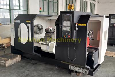 China Metal Mini CNC Horizontal Lathe Machine With Atomatic Original Mechanical Flat Bed for sale