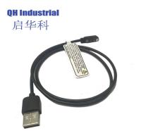 China 2 Pin 4.0mm Pitch Magnetic Pogo Pin Connector 12V IP67 for Smart Watch Charger Cable for sale