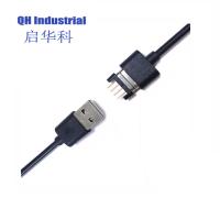 China 4Pin Magnetic Pogo Pin Charging Cable 2A 700gf 80cm Male Female USB Connector for sale