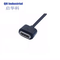 China 4Pin Magnetic Pogo Pin Charging Cable 2A 700gf 80cm Male Female USB Connector for sale