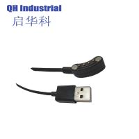 China 4 Pin Magnetic Pogo Pin Connector 1A 12V Charging Cable for Smart Watch Smartphone for sale