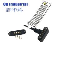 China Wholesale 4 Pin Magnetic Pogo Pin Charging Cable Connector 2.54mm Pitch 12V 3A for Smart Wearable for sale