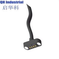China Custom 4Pin Magnetic Pogo Pin Connector DC Power Charger 12V 3A for Laptop USB Cable for sale