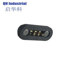 China 3 Pin Magnetic Pogo Pin Connector 2.54mm Pitch N52 Strong Force for Electronic Products for sale