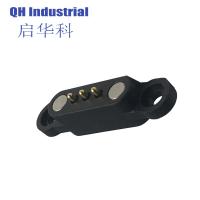 China 3 Pin Magnetic Pogo Pin Connector Pitch 2.54mm Gold Plated for Wearable Device for sale