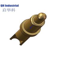 China Custom Brass Spring Loaded Pogo Pin Connector SMT Gold Plated 2A 5V for PCB Electronic Device for sale