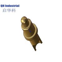 China Custom Brass Spring Loaded Pogo Pin Connector SMT Gold Plated 2A 5V for PCB Electronic Device for sale