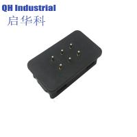 China 6 Pin Magnetic Pogo Pin Connector 1A 3A 12V Spring Loaded Charging Base for Smart Devices for sale