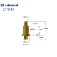 China Precision Gold Plated Double Head Pogo Pin Charging Connector Brass Spring Loaded 5A 20V for sale