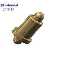 China Precision Gold Plated Double Head Pogo Pin Charging Connector Brass Spring Loaded 5A 20V for sale