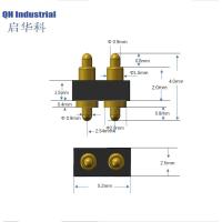 China Factory Custom 2 Pin Pogo Pin Power Connector High Current 10A PCB Mount Double End Spring Loaded for sale