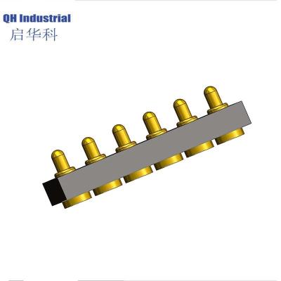 China Gold Plated Pogo Pin Connector SMT DIP Type 1A-10A 12V for PCB Industrial Electrical for sale