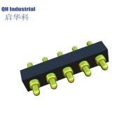 China Gold Plated Brass Pogo Pin DIP Connector 20000 Cycles 1A 2A for PCB Power Charging for sale