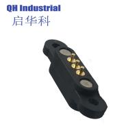China Custom 3 Pin Spring Loaded Pogo Pin Connector 3mm PCB Male Female 1A 12V for sale