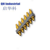 China 6 Pin Pogo Pin Connector 1.27mm Pitch Spring Loaded for Printer Driver Board for sale