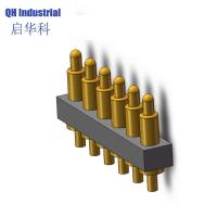China 6 Pin Pogo Pin Connector 1.27mm Pitch Spring Loaded for Printer Driver Board for sale