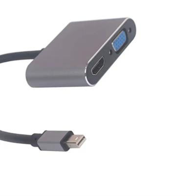 China Mini DP to HDMI VGA 4K Cable 2-in-1 Adapter for Apple MacBook Air Pro for sale