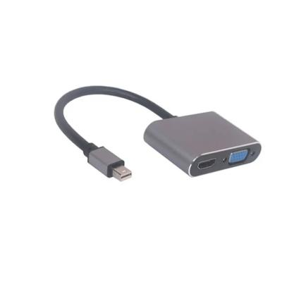 China Mini DisplayPort to HDMI VGA Adapter Thunderbolt 2 Converter 2 in 1 Cable for MacBook Air 13 for sale
