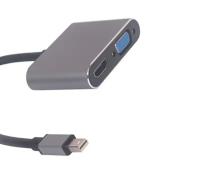 China Mini DP to HDMI VGA Converter Cable 4K Resolution Adapter for Monitor HDTV Projector for sale
