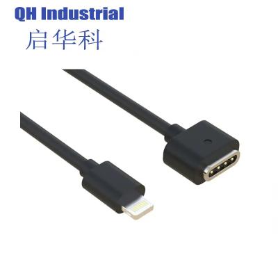 China 4 Pin Magnetic Pogo Pin Connector 12V 3A Male Female Charging Cable for Smart Watch for sale