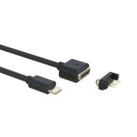 China 4 Pin Magnetic Pogo Pin Connector 12V 3A Male Female Charging Cable for Smart Watch for sale