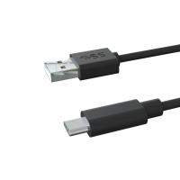 China USB 2.0 to Type C 5A Fast Charging Data Cable PVC Black 1m for Phone Charging for sale