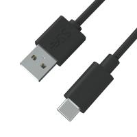 China USB 2.0 to Type C 5A Fast Charging Data Cable PVC Black 1m for Phone Charging for sale
