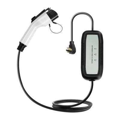 China Portable EV Charger 32A 5M Cable Type 1 Type 2 Adjustable Current 8-32A for sale