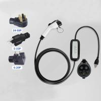 China Portable EV Charger 32A 5M Cable Type 1 Type 2 Adjustable Current 8-32A for sale