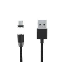 China Black Micro USB Data Cable Fast Charging 1A-3A 12V PVC Jacket Braid Shielding for Android Phone Camera for sale