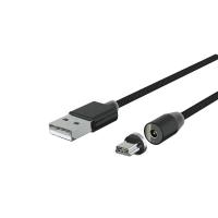 China Black Micro USB Data Cable Fast Charging 1A-3A 12V PVC Jacket Braid Shielding for Android Phone Camera for sale