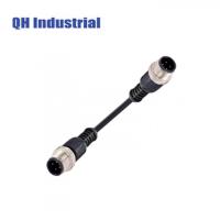 China M12 4Pin Male to Female Circular Connector Cable Straight Industrial Sensor Cable 2m for sale