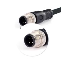 China Custom IP67 Waterproof M12 4 Pin Connector Cable 2m Male Female Industrial Connectors for sale