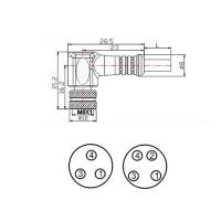 China M8 3 4 5 Pin Screw Clamp Plastic Field Assembly Connector Waterproof Circular Industrial Male Female Plugs for sale