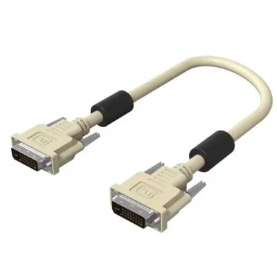 China White DVI to DVI 24+1 Pin Male to Male High Speed Video Cable 1080P 3D for sale