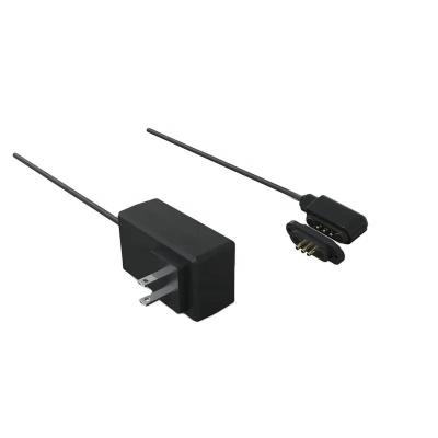 China 12V 3A Magnetic Pogo Pin Connector Power Adapter for Smart Watch GPS Tracker Charger for sale