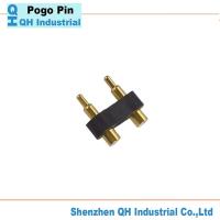 China 2Pin 2.54mm Pitch 5.0mm Length Gold Plated Pogo Pin Connector SMT for sale