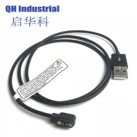 China 2Pin 2.84mm Pitch Magnetic Pogo Pin Connector 1A-3A 12V for Smart Home Applications for sale