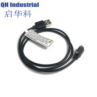 China 2Pin 4.0mm Pitch Waterproof Magnetic Pogo Pin Connector 1A-3A 12V Gold Plated for sale