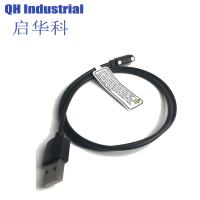 China 2Pin 4.0mm Pitch Waterproof Magnetic Pogo Pin Connector 1A-3A 12V Gold Plated for sale