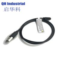 China 2Pin 4.0mm Pitch Waterproof Magnetic Pogo Pin Connector 1A-3A 12V Gold Plated for sale