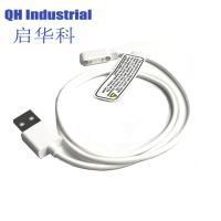 China 2Pin 7.6mm Pitch Waterproof Magnetic Pogo Pin Connector 1A 12V for Smart Home for sale