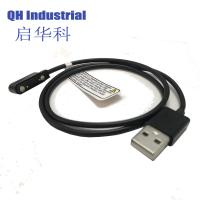 China 2Pin 10mm Pitch Spring Force PCB Connector magnetic pogo pin cable connector for sale